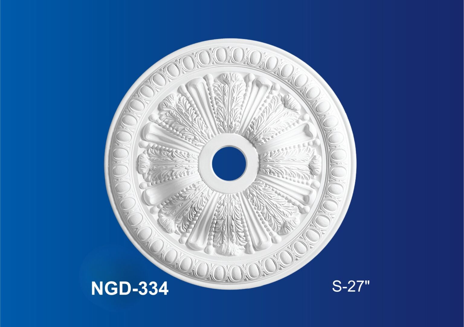 Gypsum Plaster Ceiling Rose Design And Model: NGD-334 | Nova Gypsum ...
