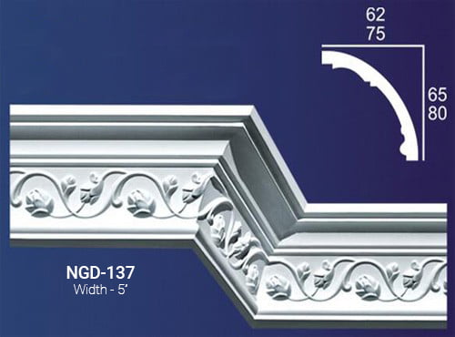 Gypsum Plaster Cornis Strip Design And Model: NGD - 137 | Nova Gypsum ...