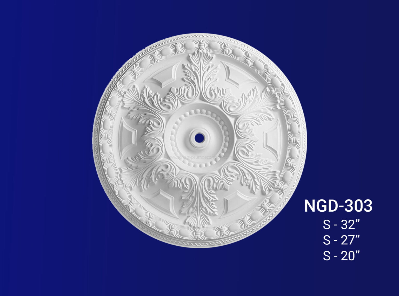 Gypsum Plaster Ceiling Rose Design And Model: NGD - 303 | Nova Gypsum ...
