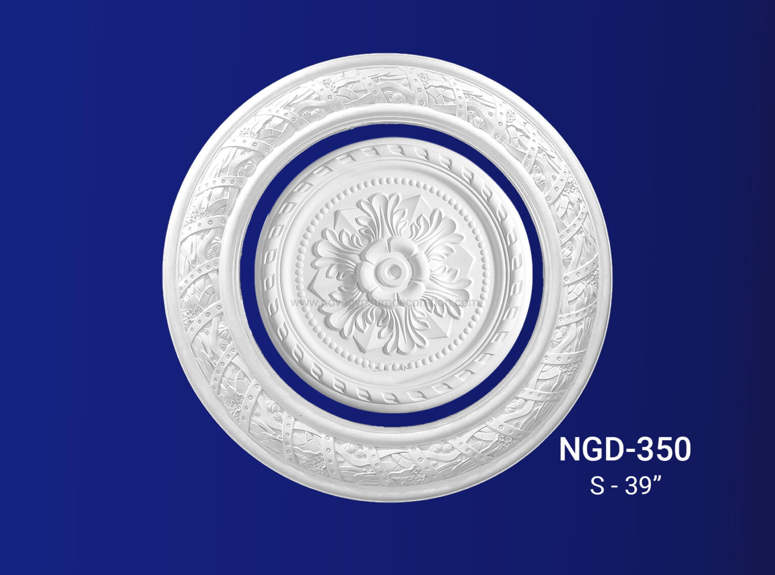 Gypsum Plaster Ceiling Rose Design And Model: NGD-350 | Nova Gypsum ...