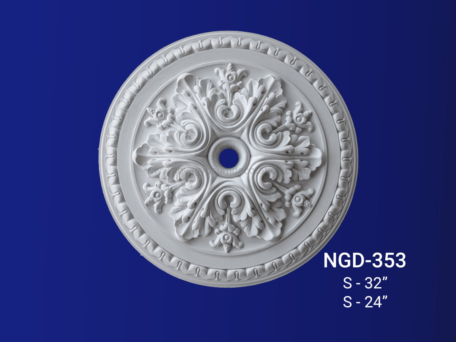 Gypsum Plaster Ceiling Rose Design And Model: NGD-353 | Nova Gypsum ...