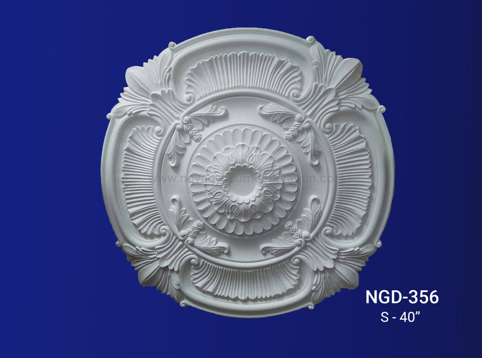 Gypsum Plaster Ceiling Rose Design And Model: NGD-356 | Nova Gypsum ...