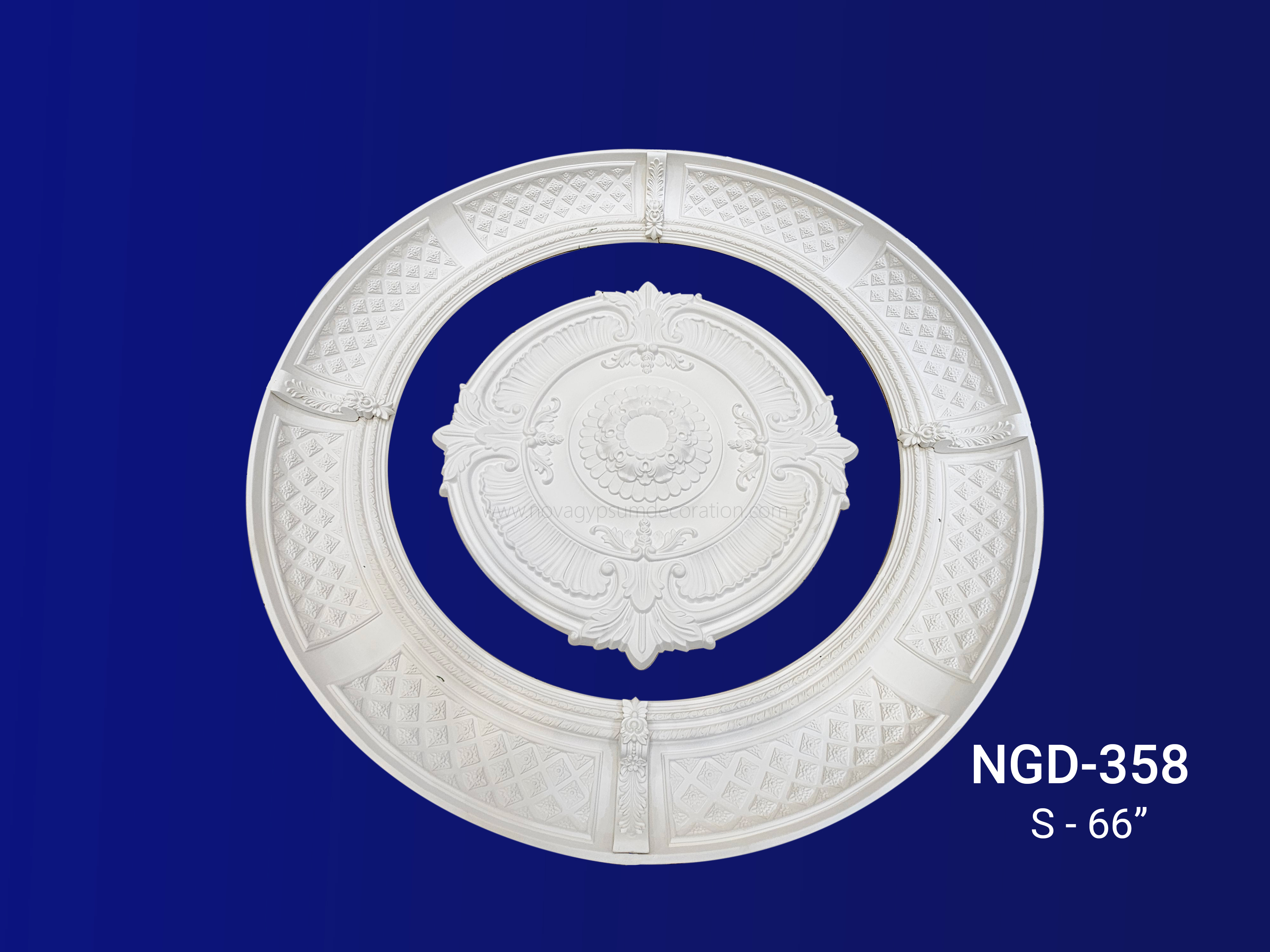 Gypsum Plaster Ceiling Rose Design And Model: NGD-358 - Nova Gypsum ...