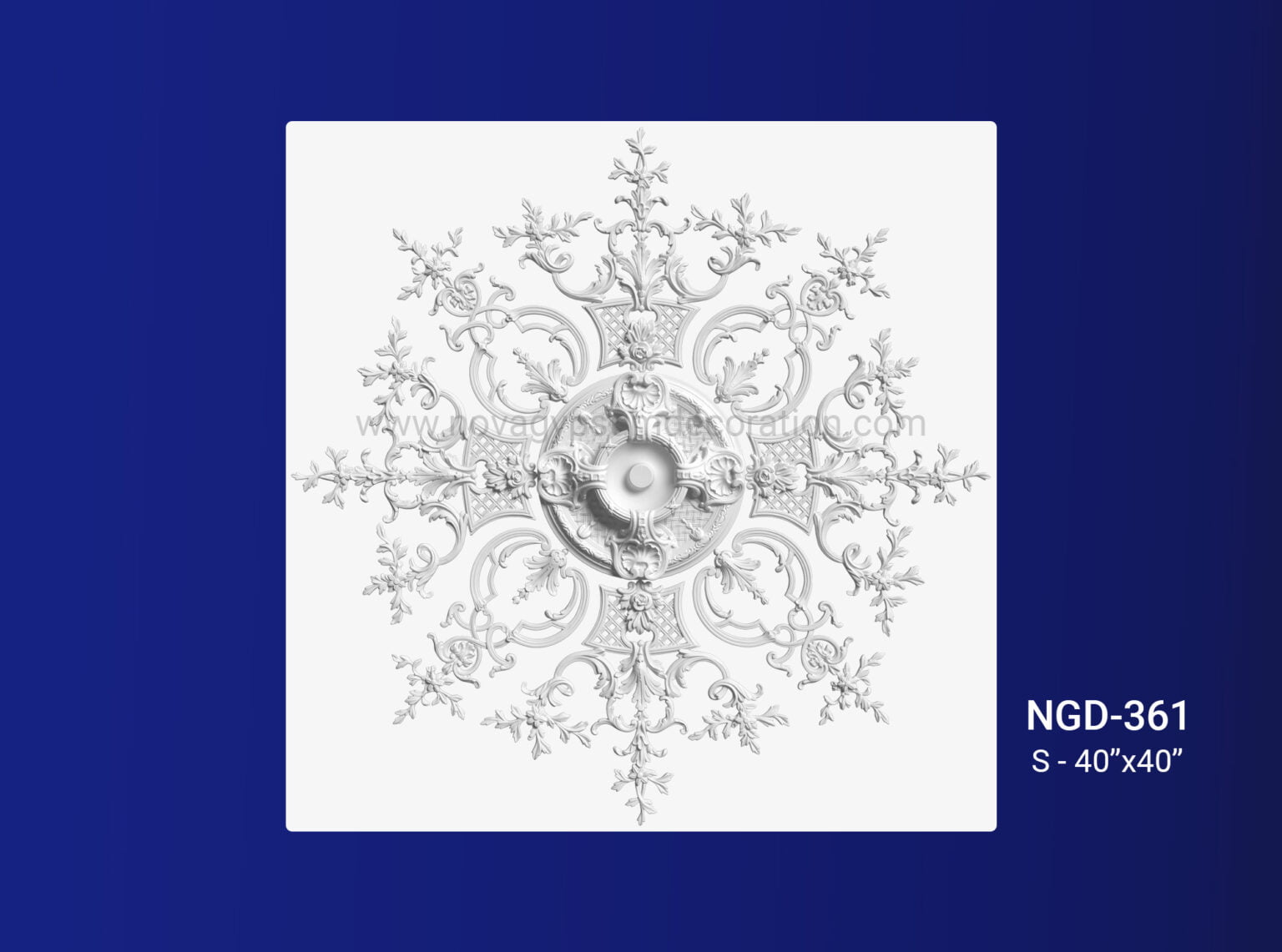 Gypsum Plaster Ceiling Rose Design And Model: NGD-361 | Nova Gypsum ...