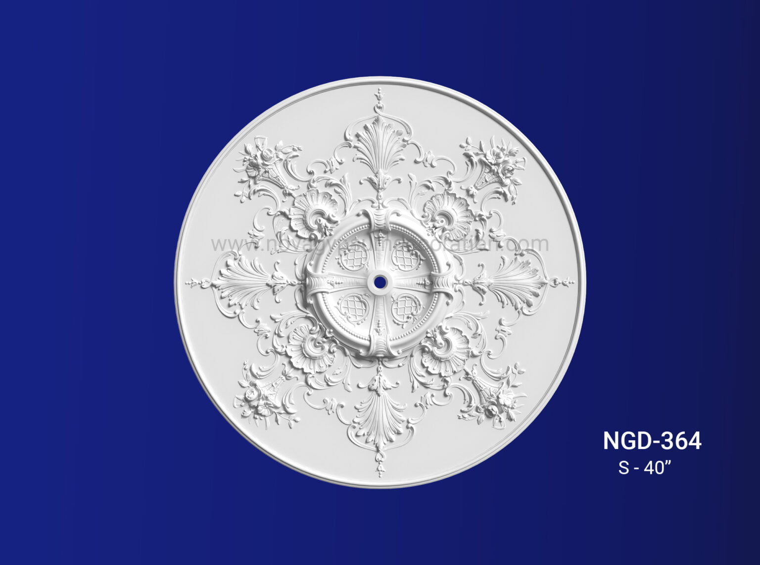 Gypsum Plaster Ceiling Rose Design And Model: NGD-364 | Nova Gypsum ...