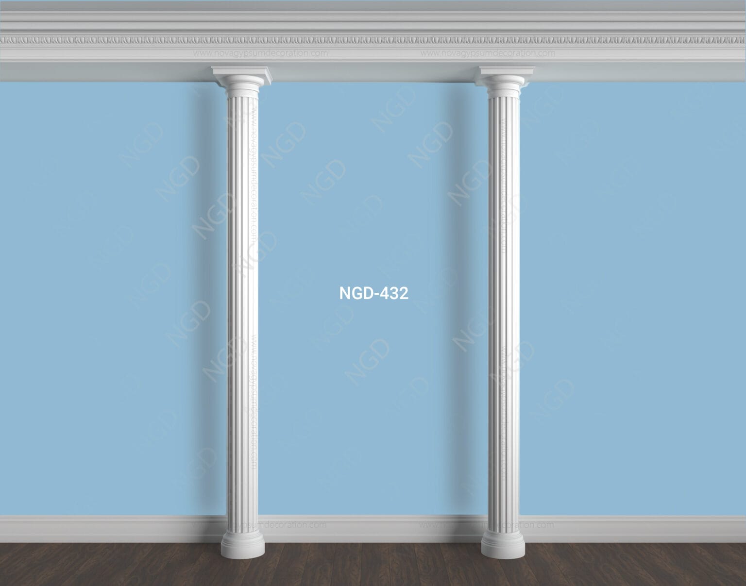 Gypsum Pillar Design And Model: NGD-432 | Nova Gypsum Decoration