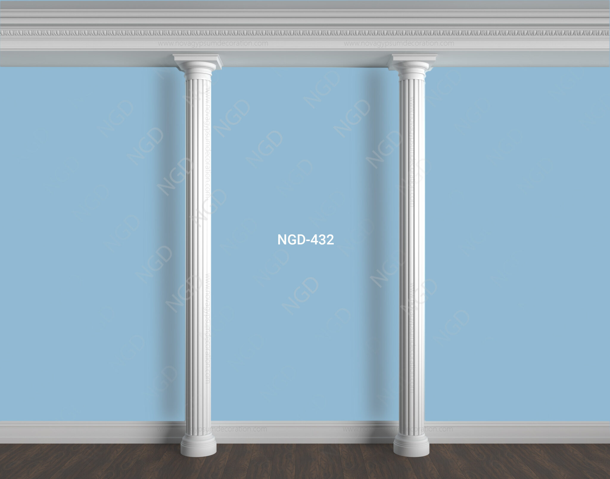 Gypsum Pillar Design And Model: NGD-432 | Nova Gypsum Decoration