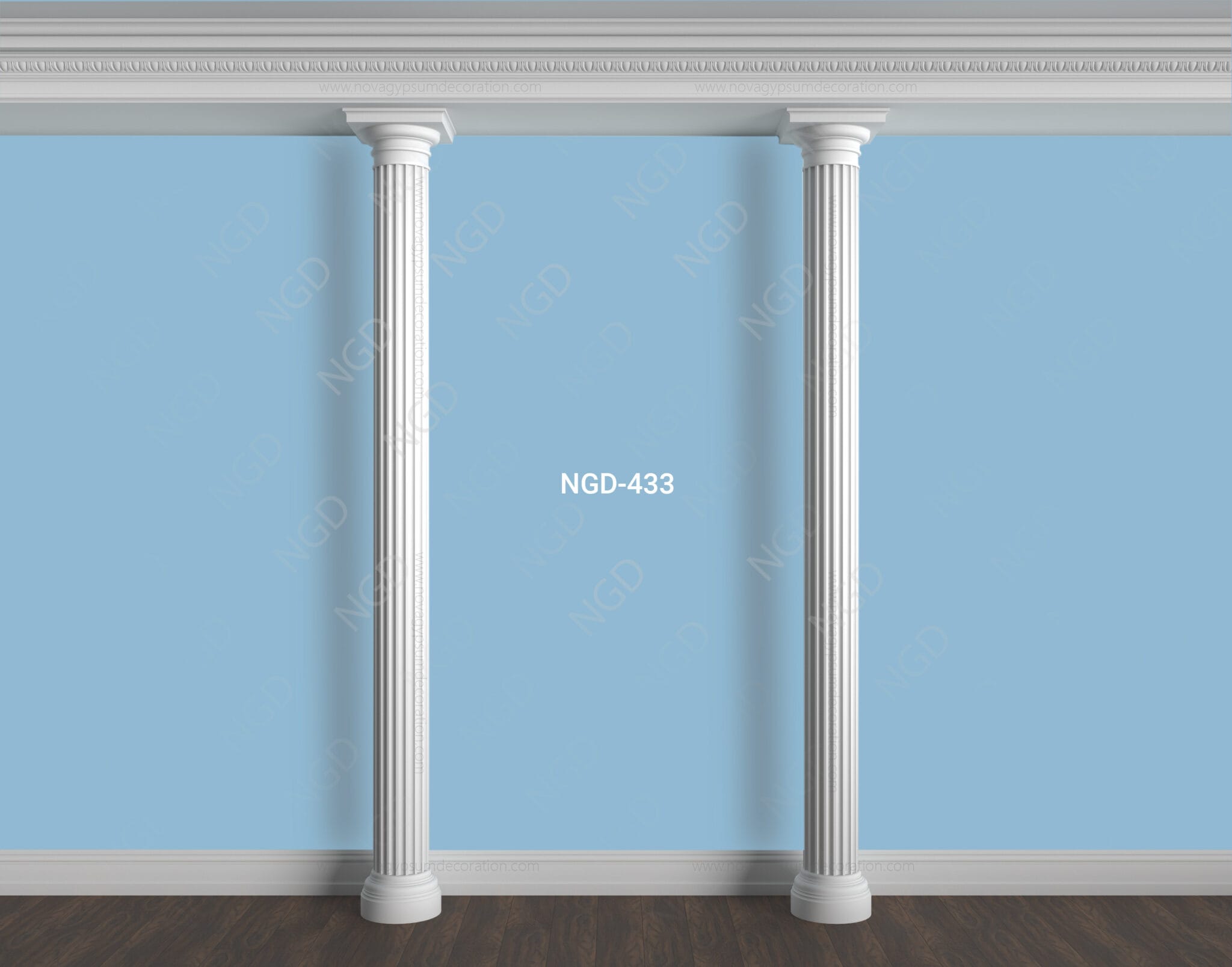 Gypsum Pillar Design And Model: NGD-433 | Nova Gypsum Decoration