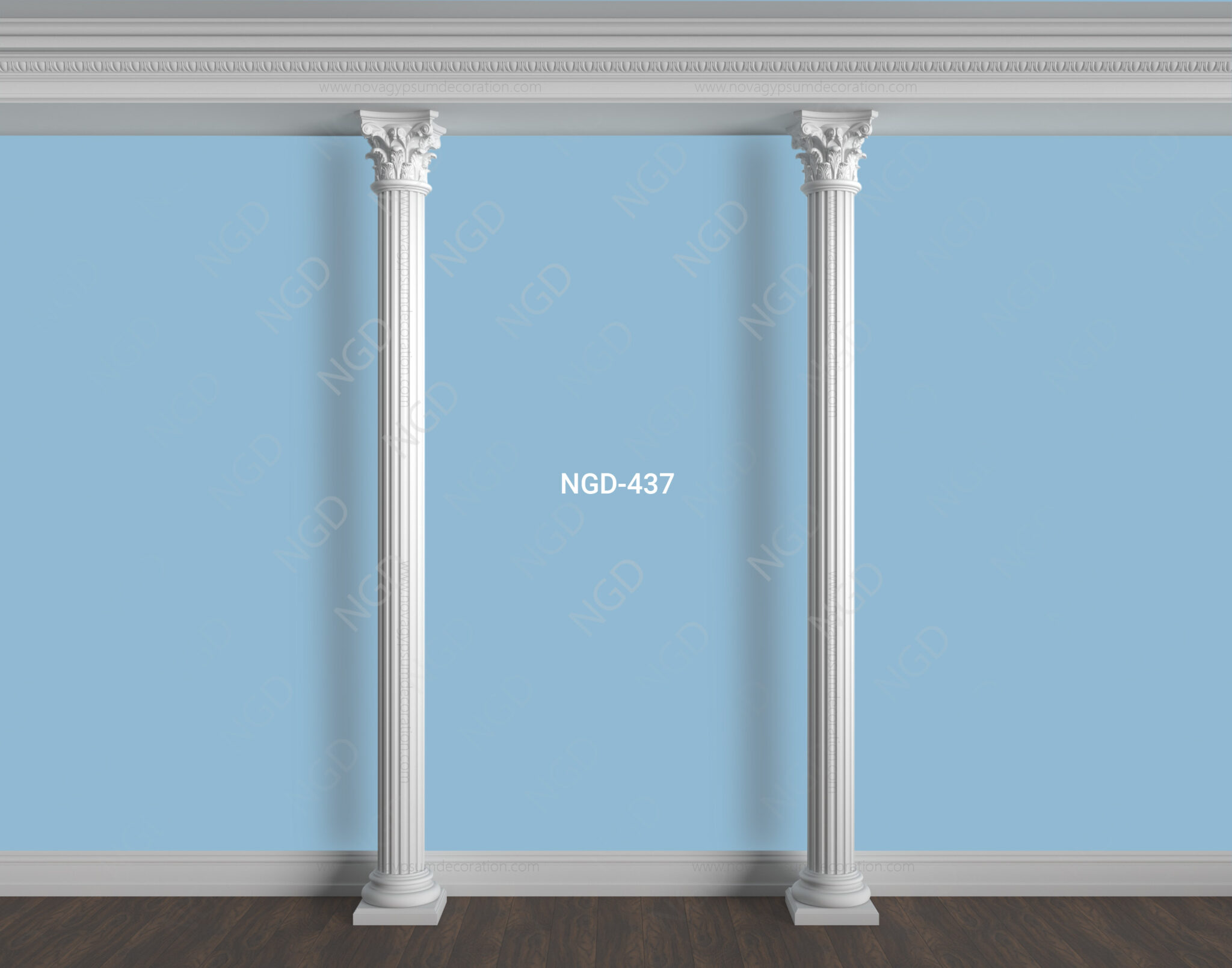 Gypsum Pillar Design And Model: NGD-437 | Nova Gypsum Decoration